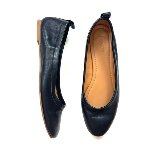 J. Crew | Shoes | J Crew Lizzie Leather Ballet Flats | Poshmark